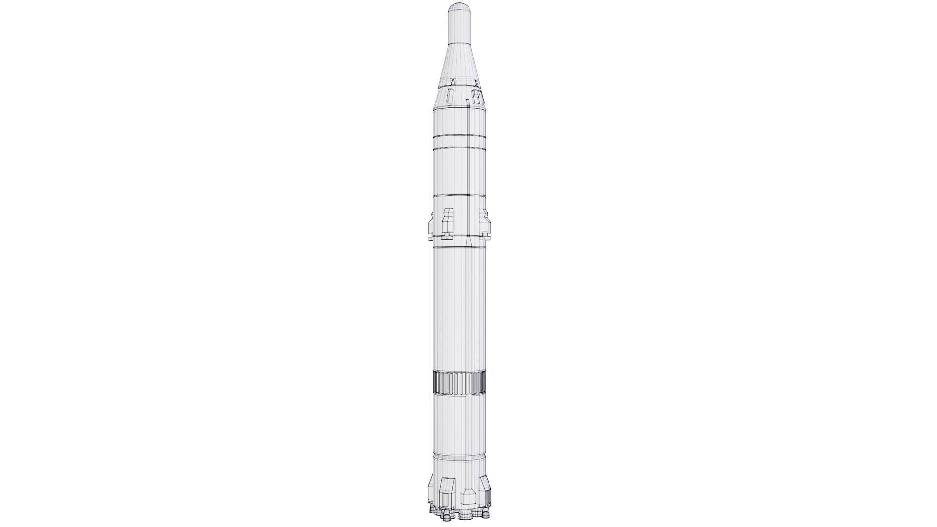 3D R-36 Ballistic Missile Model - TurboSquid 1857688