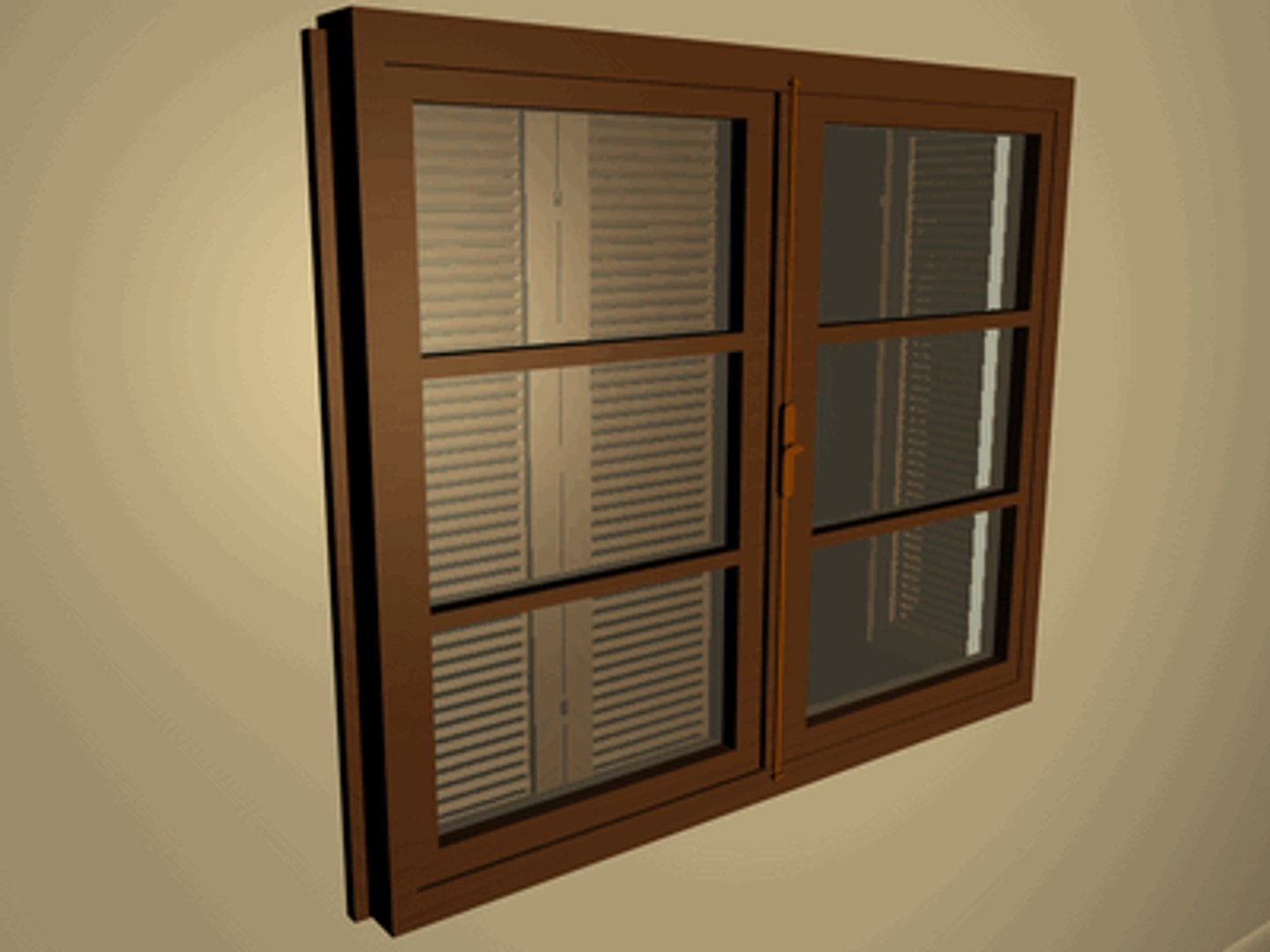 3d window glass model