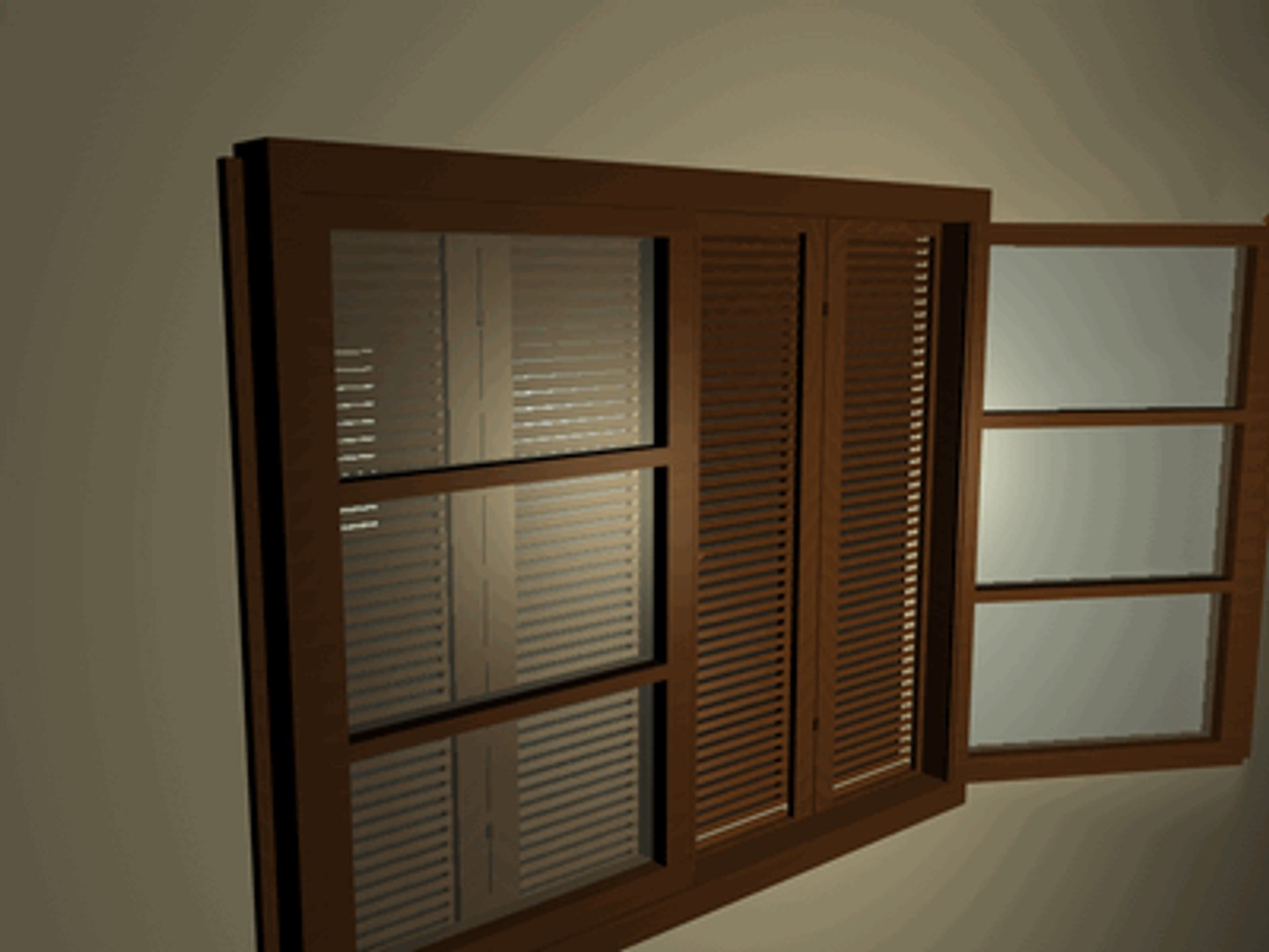 3d window glass model