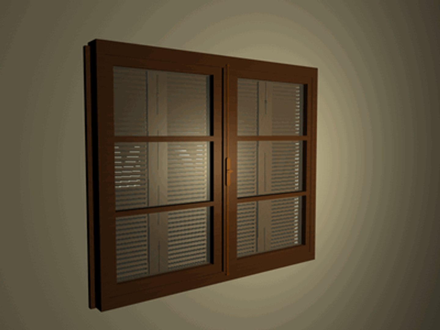 3d window glass model