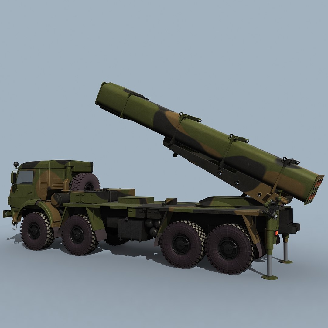 Max 9a52-4 Bm-30 Smerch Rockets