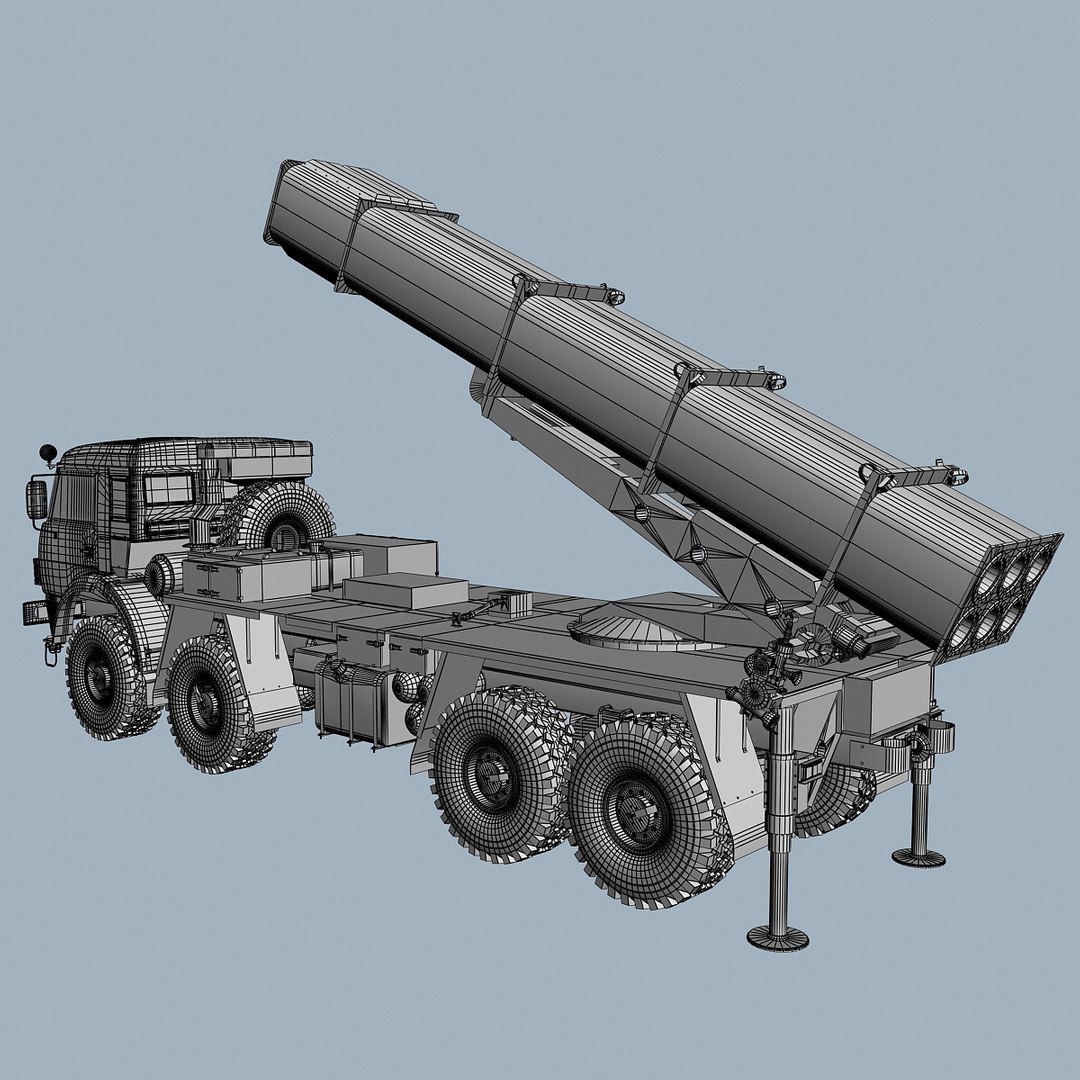 Max 9a52-4 Bm-30 Smerch Rockets