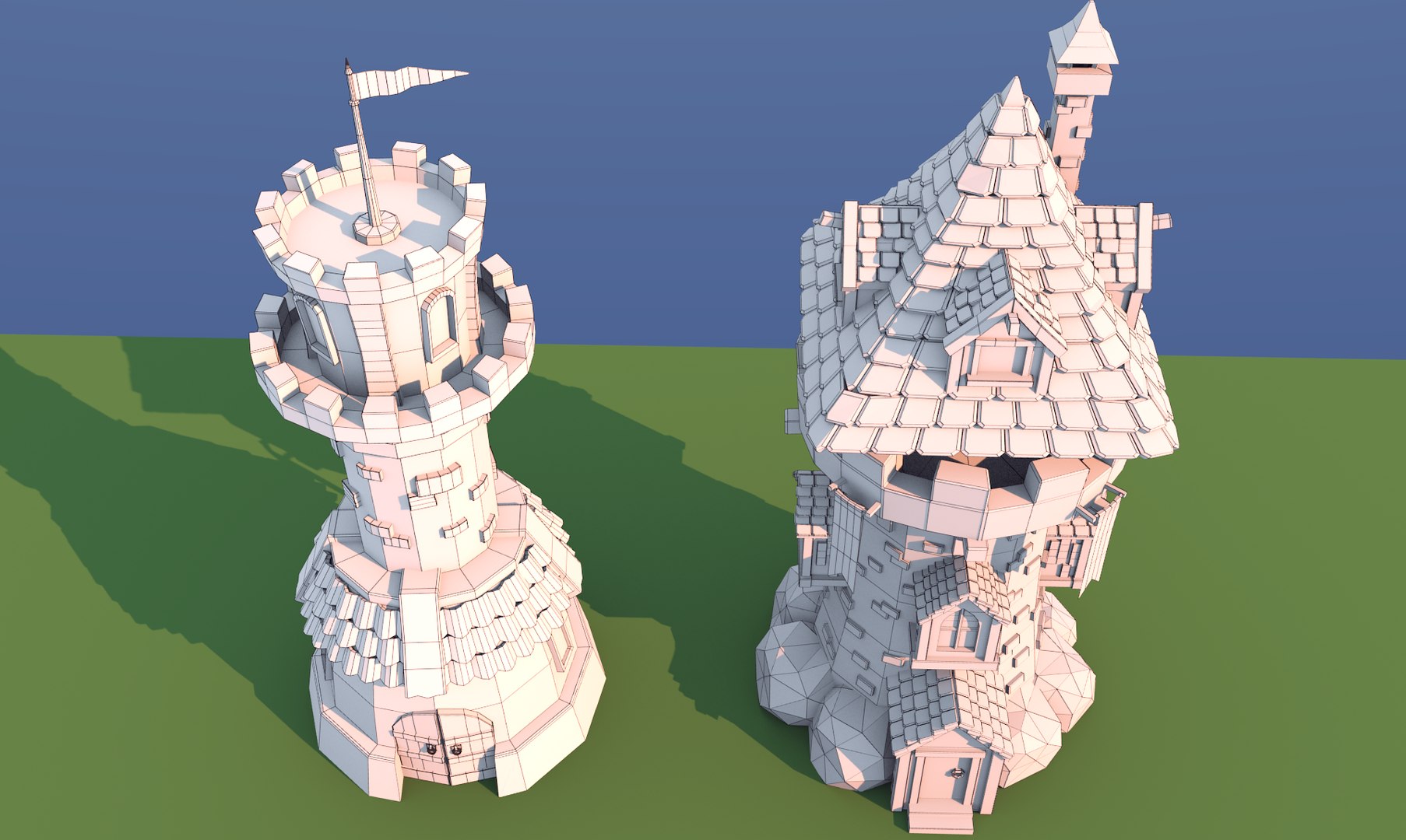 Towers Games 3D Model - TurboSquid 1170685