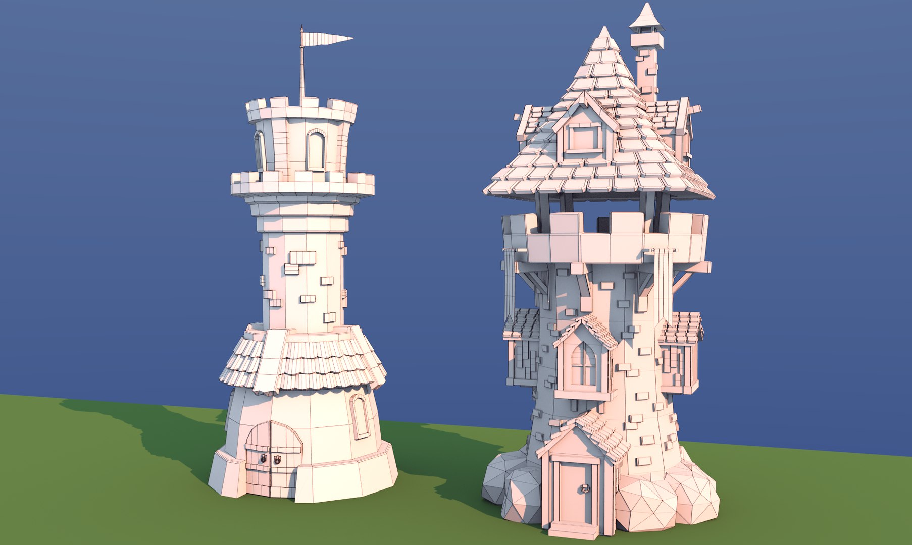 Towers Games 3D Model - TurboSquid 1170685