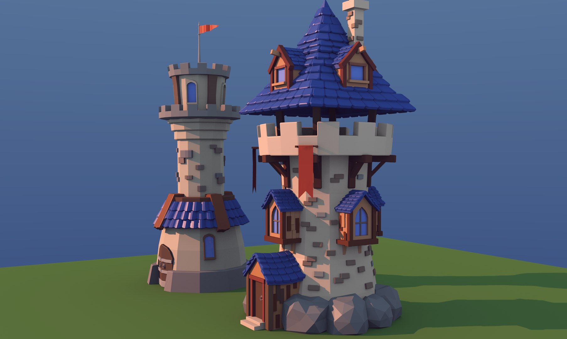 Towers Games 3D Model - TurboSquid 1170685