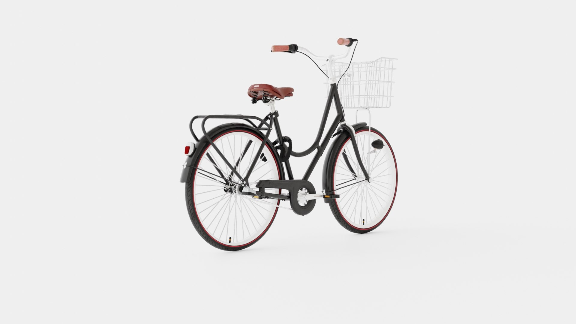 3D Model Black Bicycle - TurboSquid 2315589