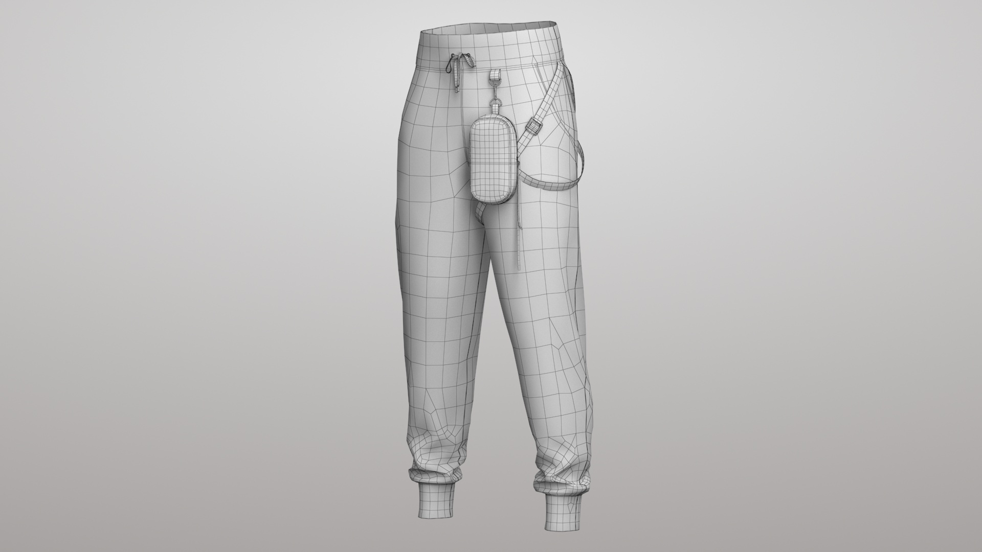 Pants Male 2v And Bag PBR Model - TurboSquid 2128285