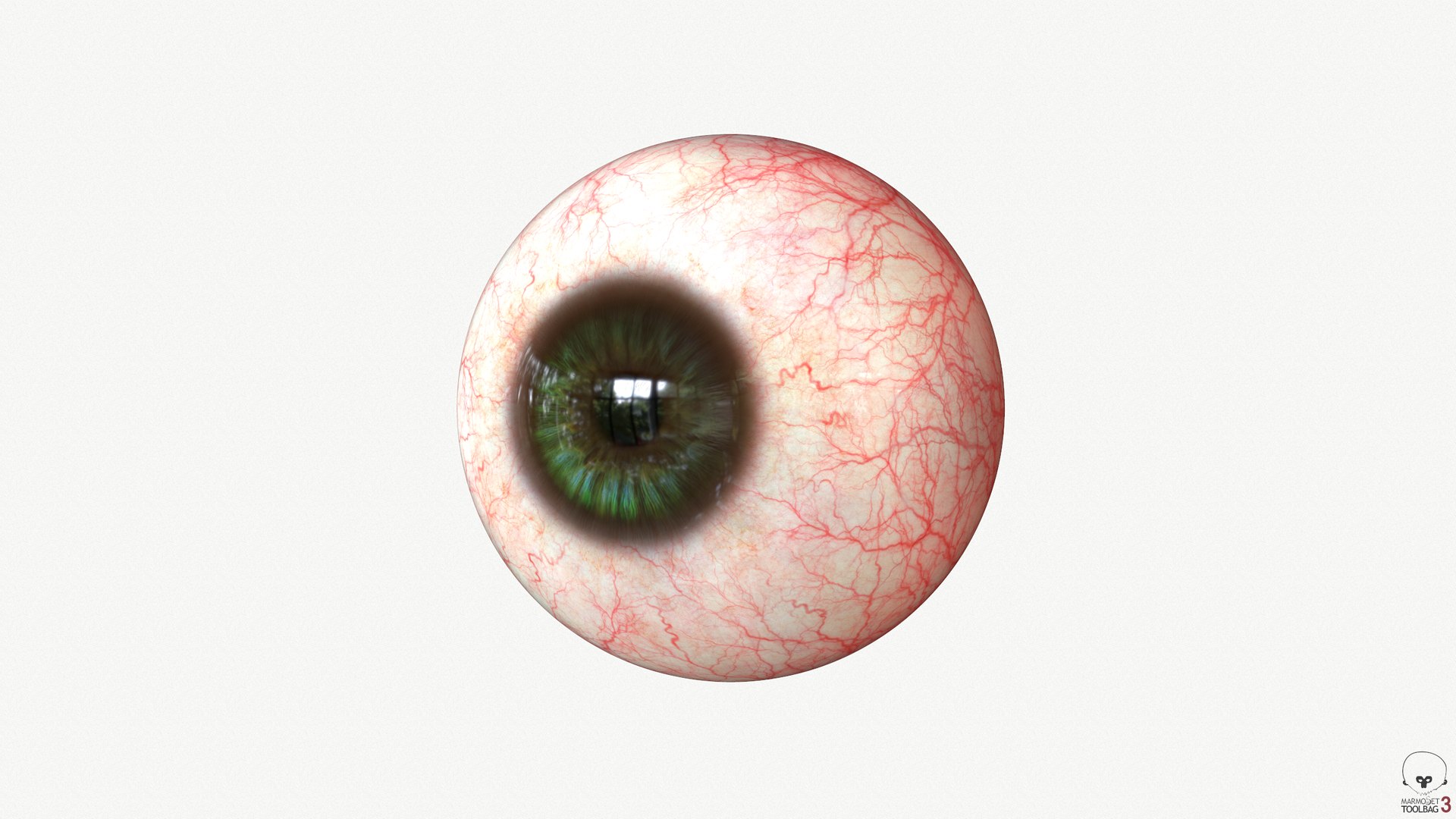 3D Eye Green 2 Real-time 3D Model 4k Texture Marmoset Toolbag3 Maya FBX ...