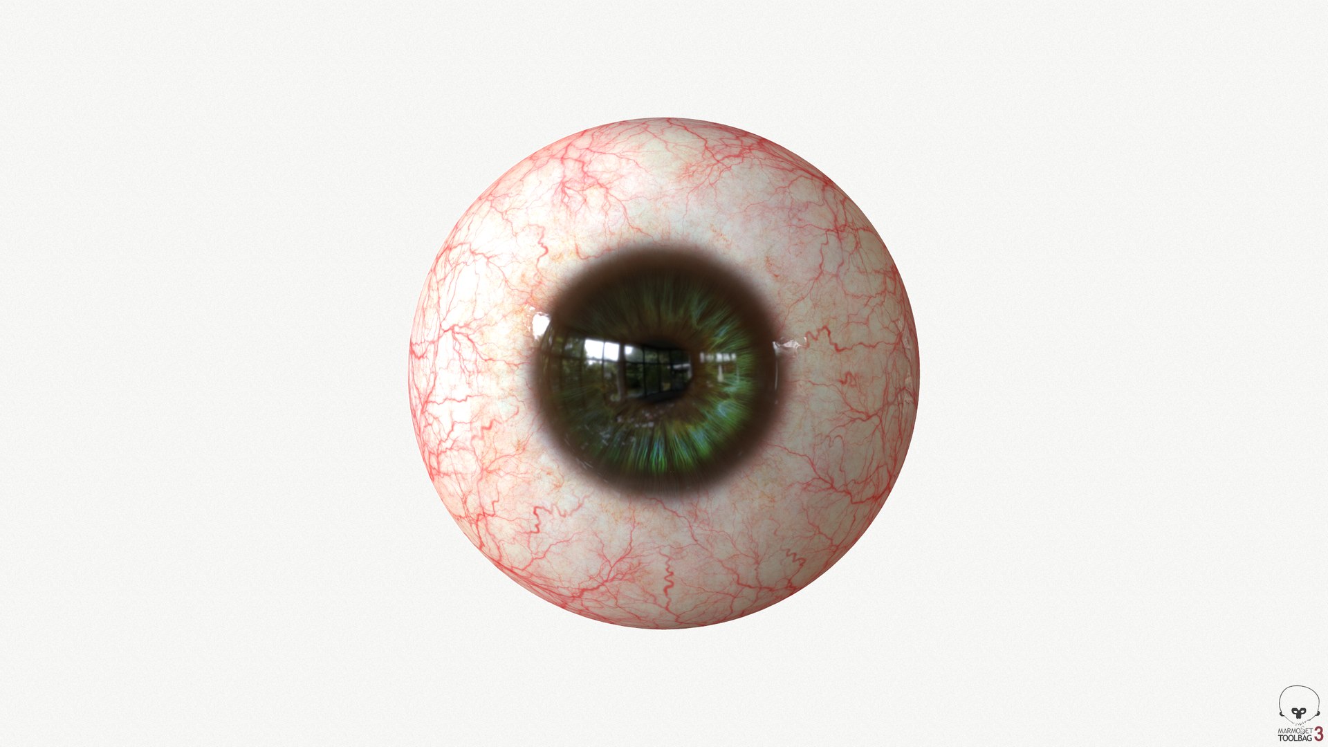 3D Eye Green 2 Real-time 3D Model 4k Texture Marmoset Toolbag3 Maya FBX ...