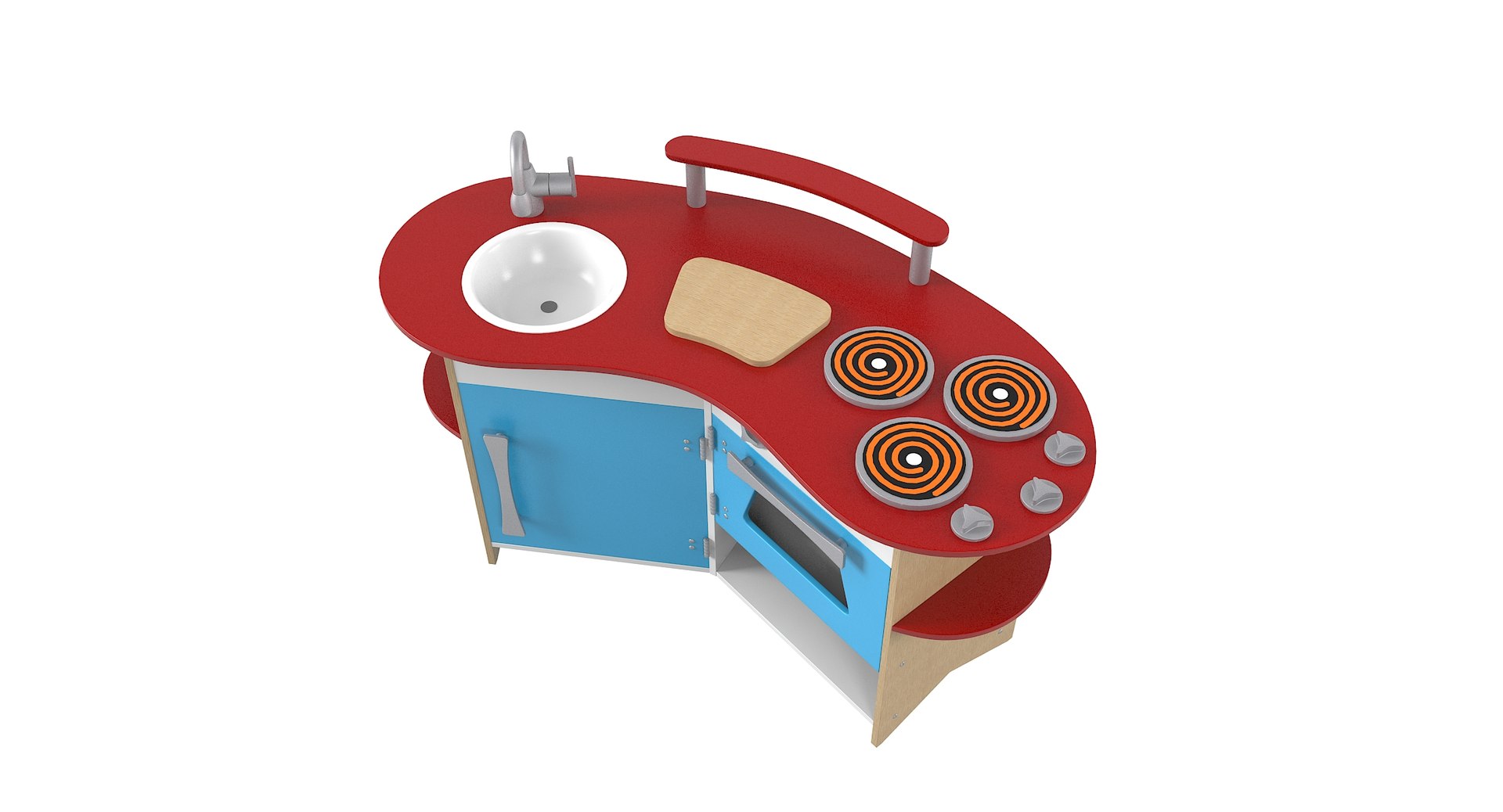 3D Realistic Toy Kitchen Model - TurboSquid 1244406