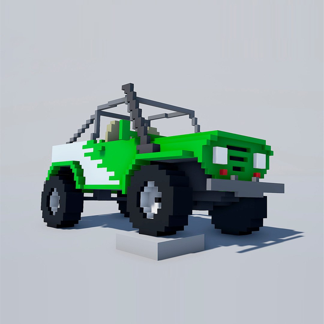 Voxel Cars 3D Model - TurboSquid 1235594