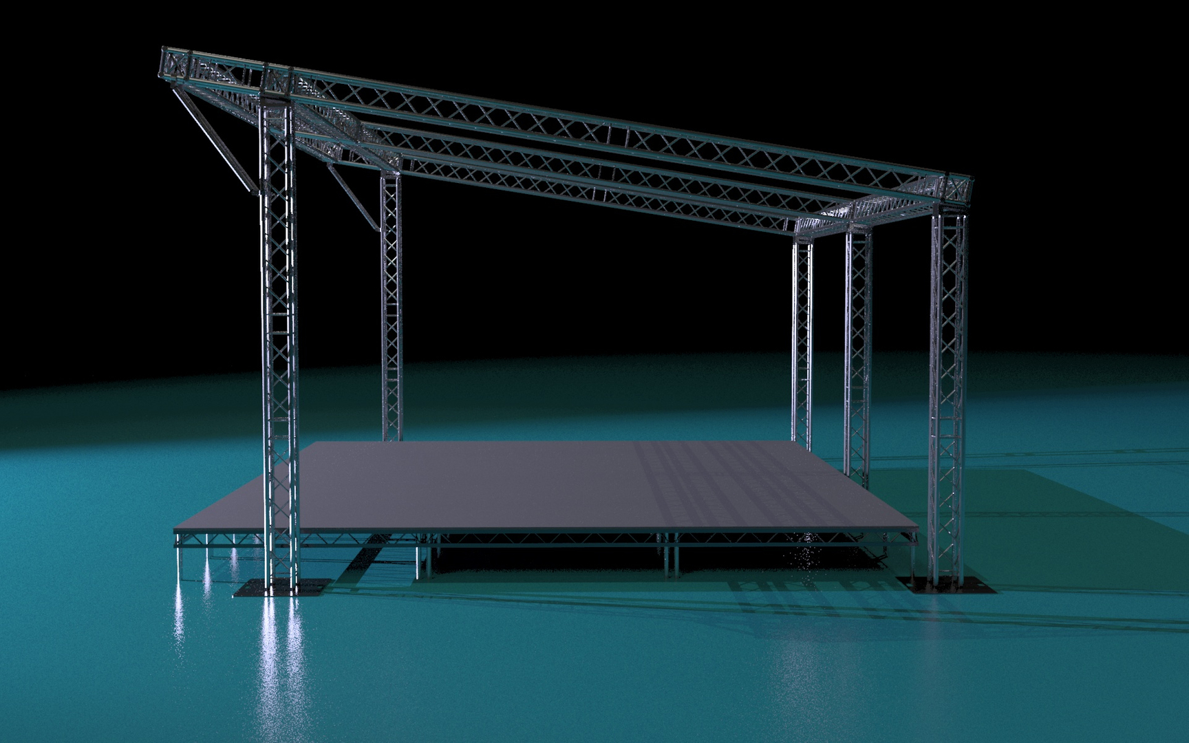 Stage outdoor 3D - TurboSquid 1670283