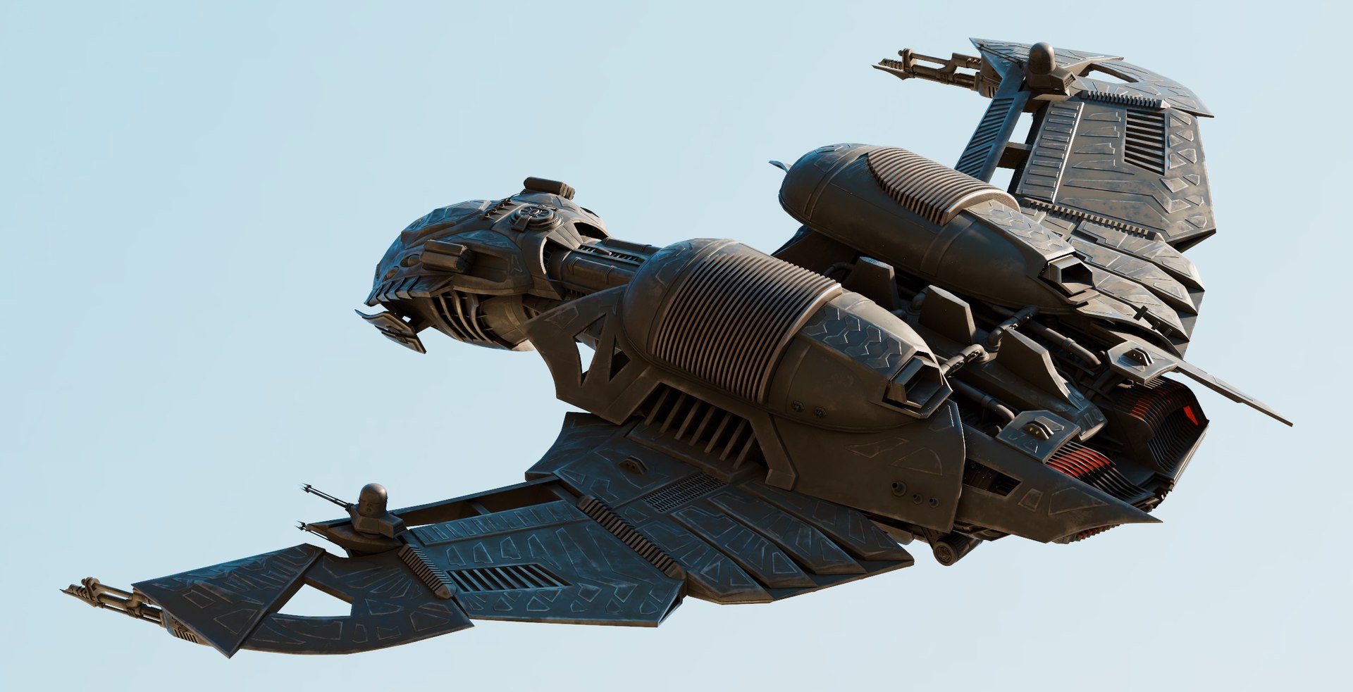 3D Bird Of Prey Slayer Class Starship Original Concept Design ...