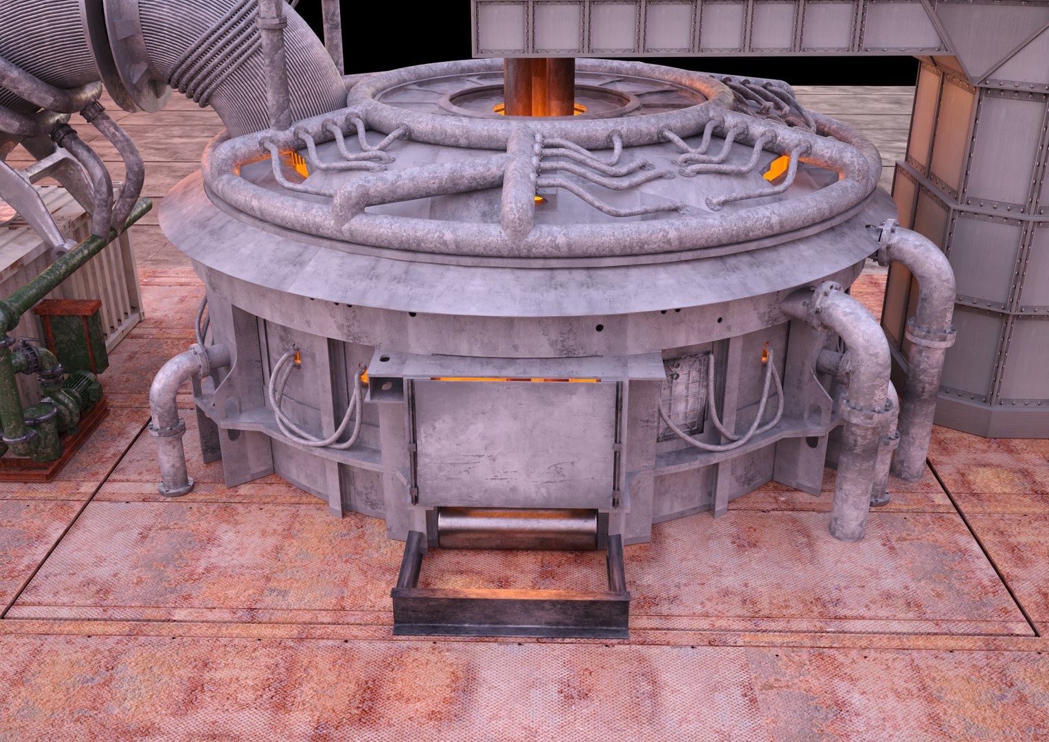 3D Voltaic Arc Furnace C4D Corona 5 - TurboSquid 1723864