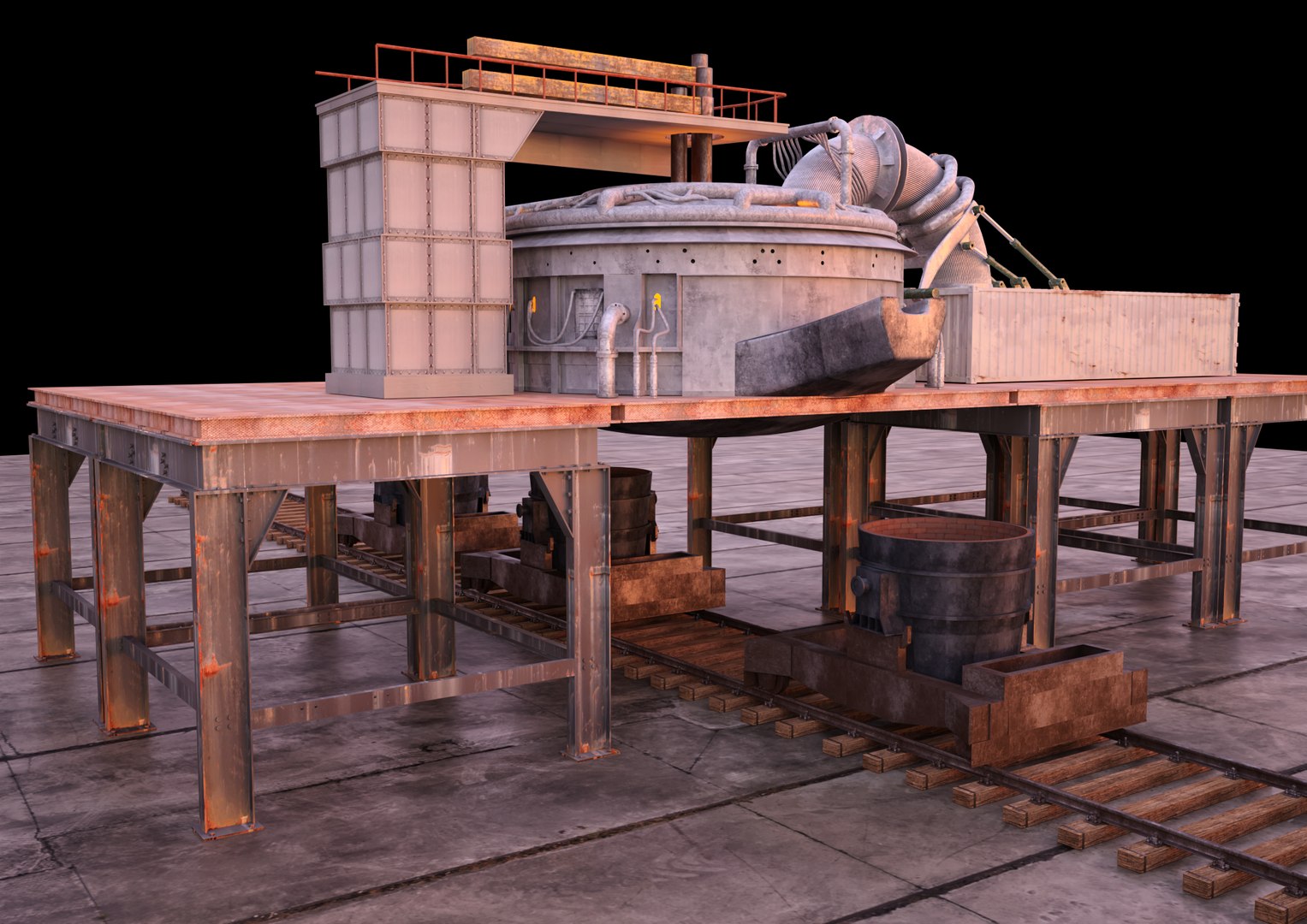 3D Voltaic Arc Furnace C4D Corona 5 - TurboSquid 1723864