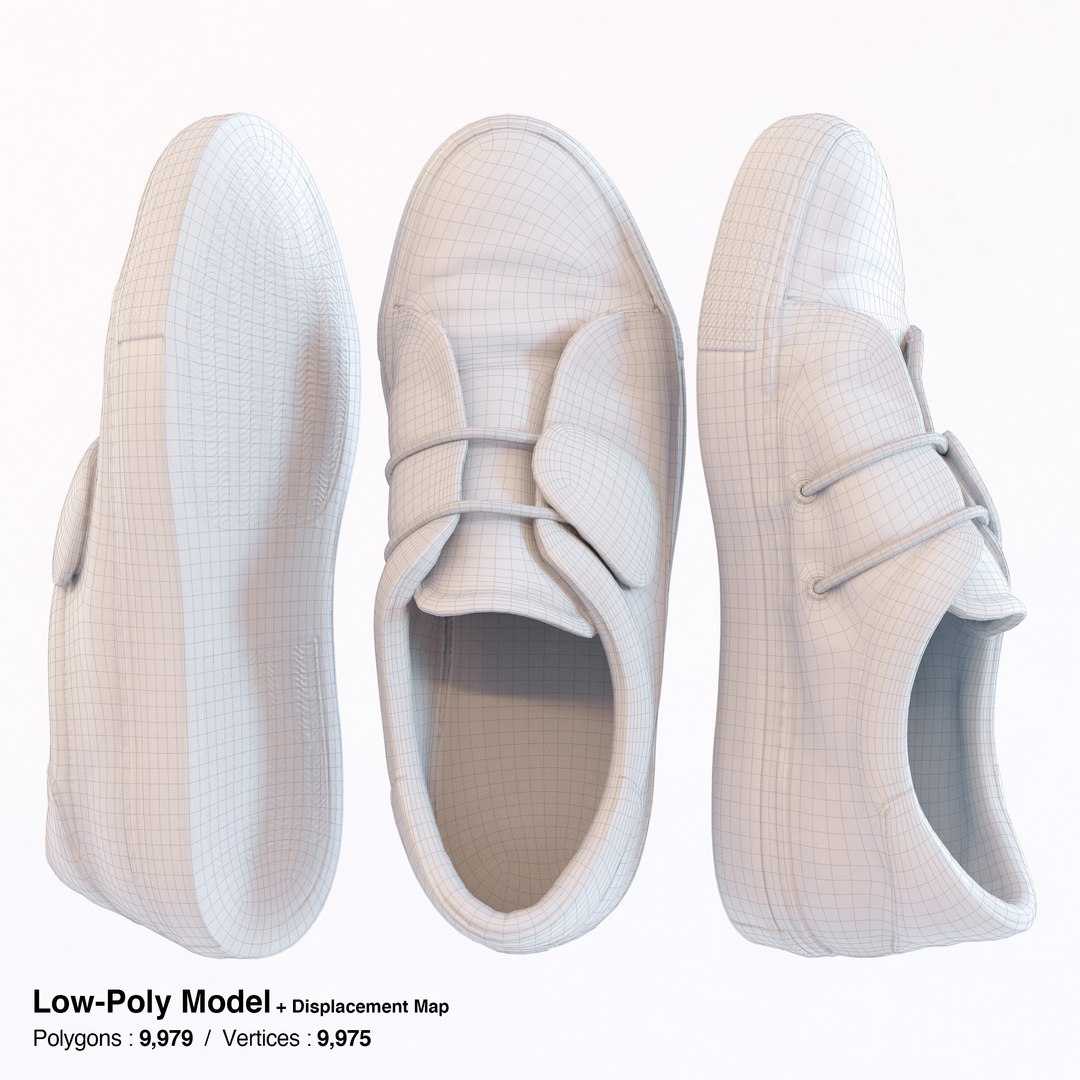 3D Elastic Strap Sneaker Model - TurboSquid 2079871