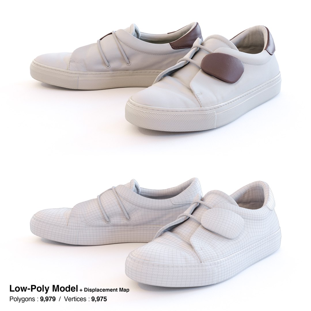 3D Elastic Strap Sneaker Model - TurboSquid 2079871