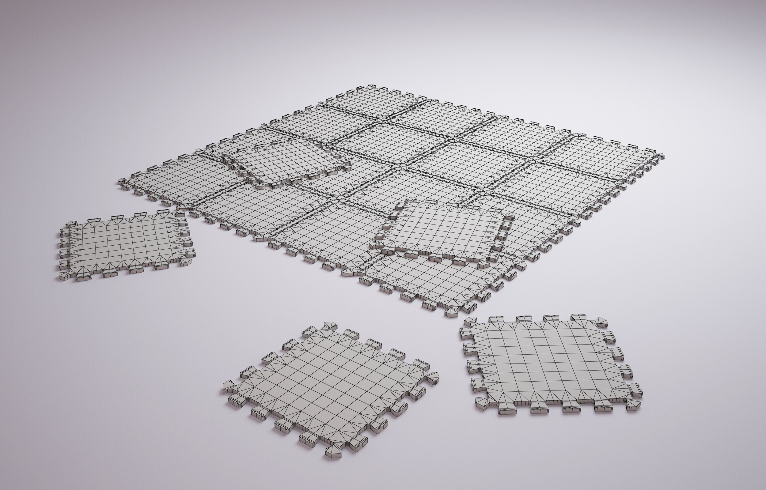 Free puzzle mat 3D model - TurboSquid 1195442