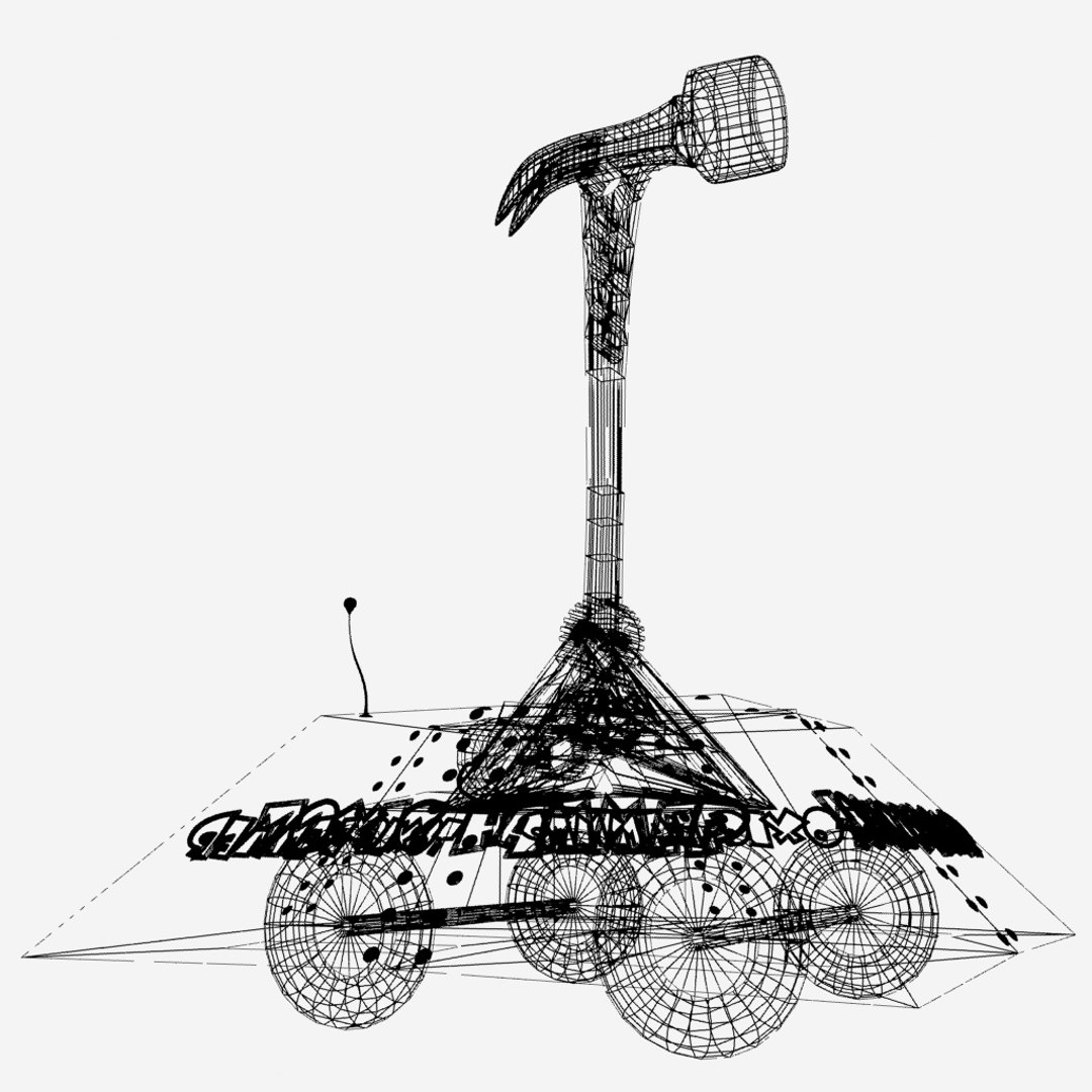 3D Model Hammer Bot Machine - TurboSquid 1435644
