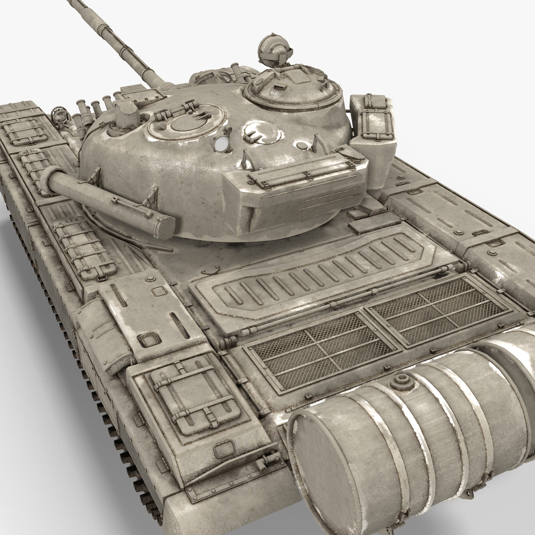 t-72 modeled 3d model