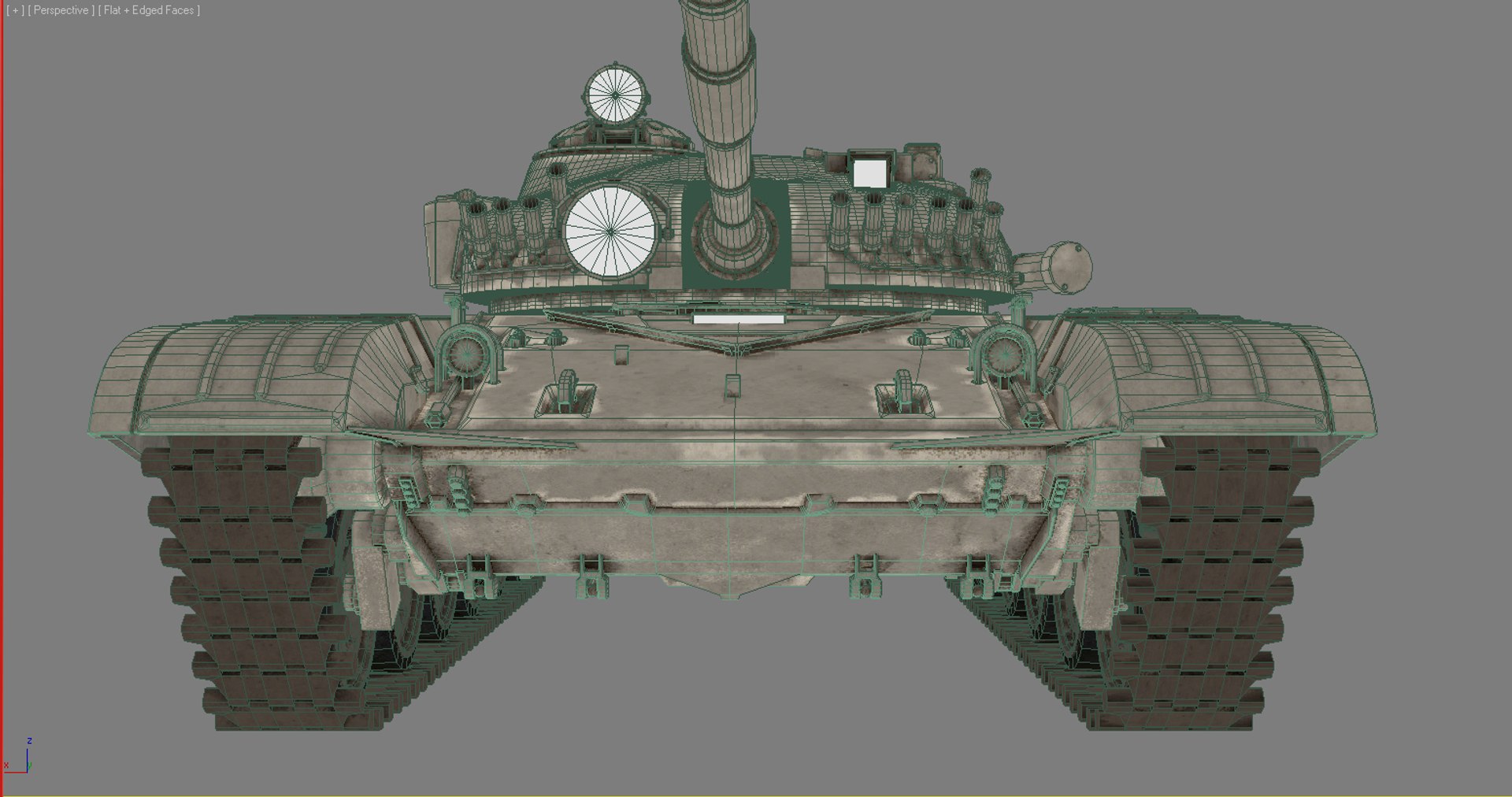 T-72 Modeled 3d Model