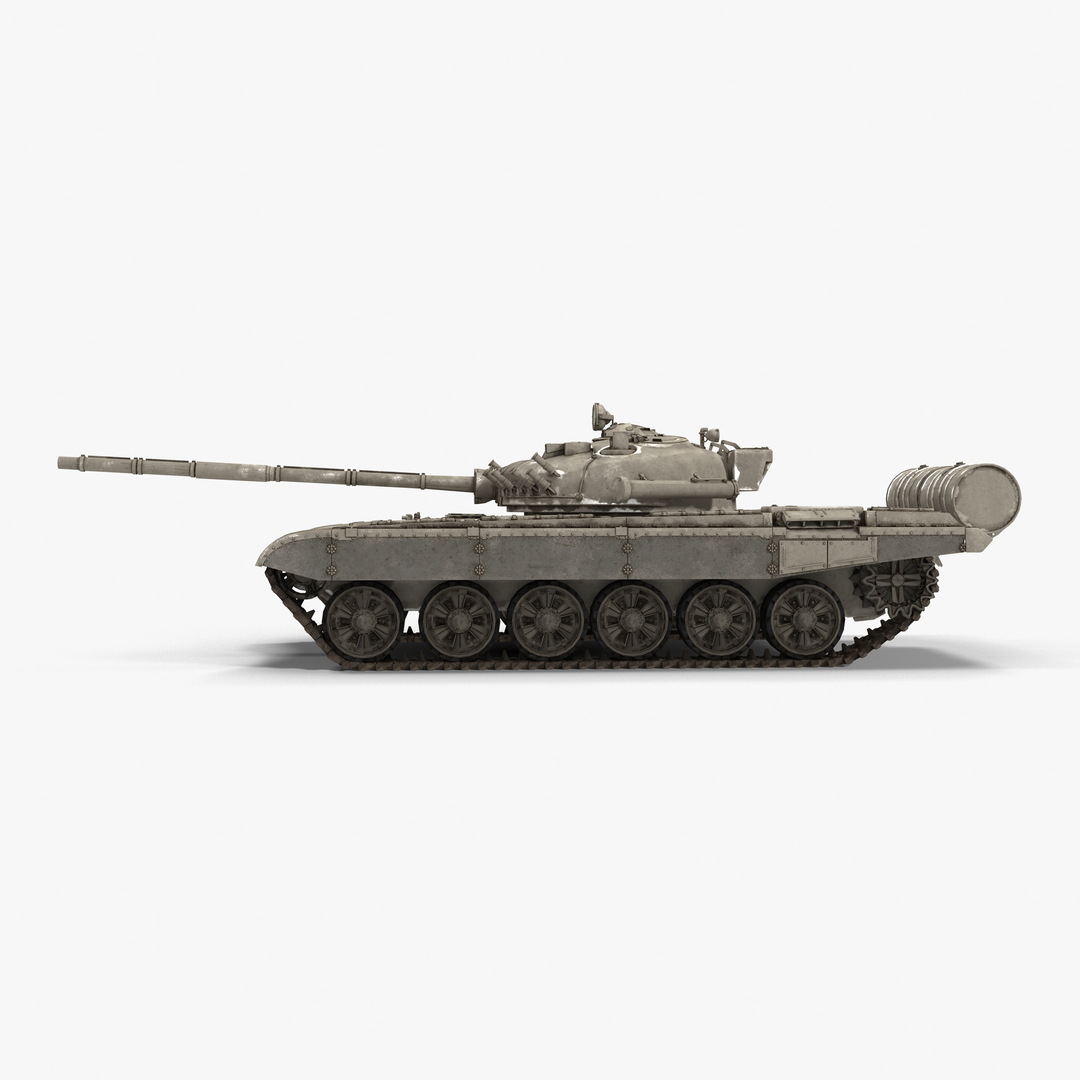 t-72 modeled 3d model
