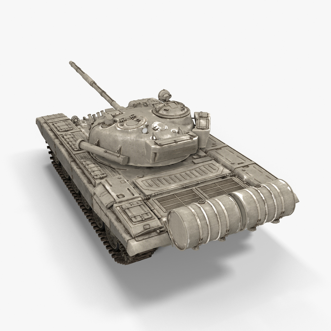 t-72 modeled 3d model
