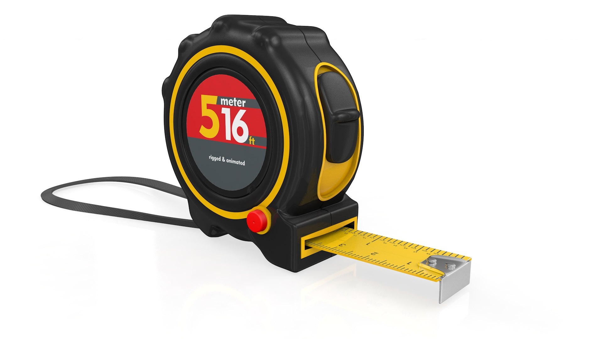 Meter tape measure model - TurboSquid 1484888