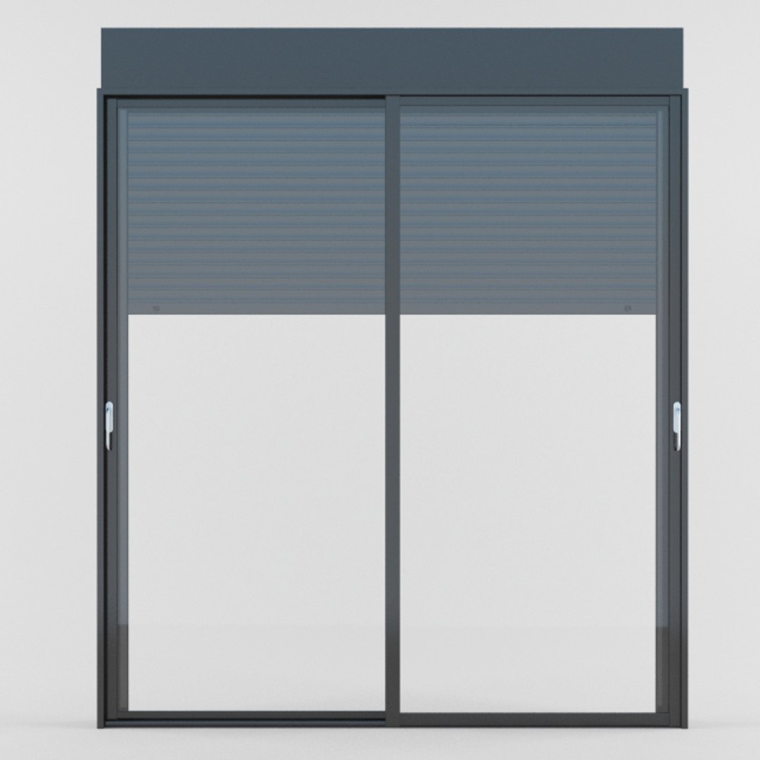 3d Model Sliding Window Shutters