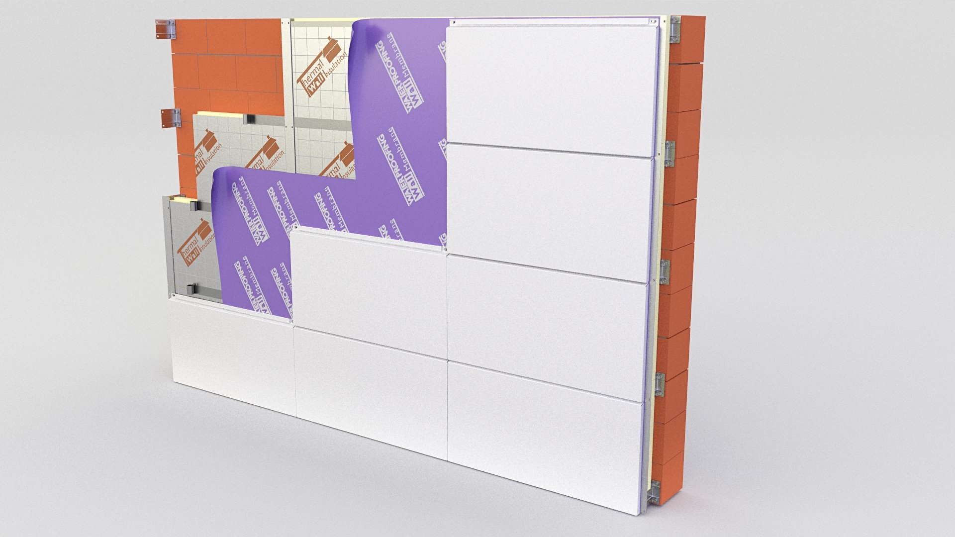 3D facade wall panels model - TurboSquid 1529134