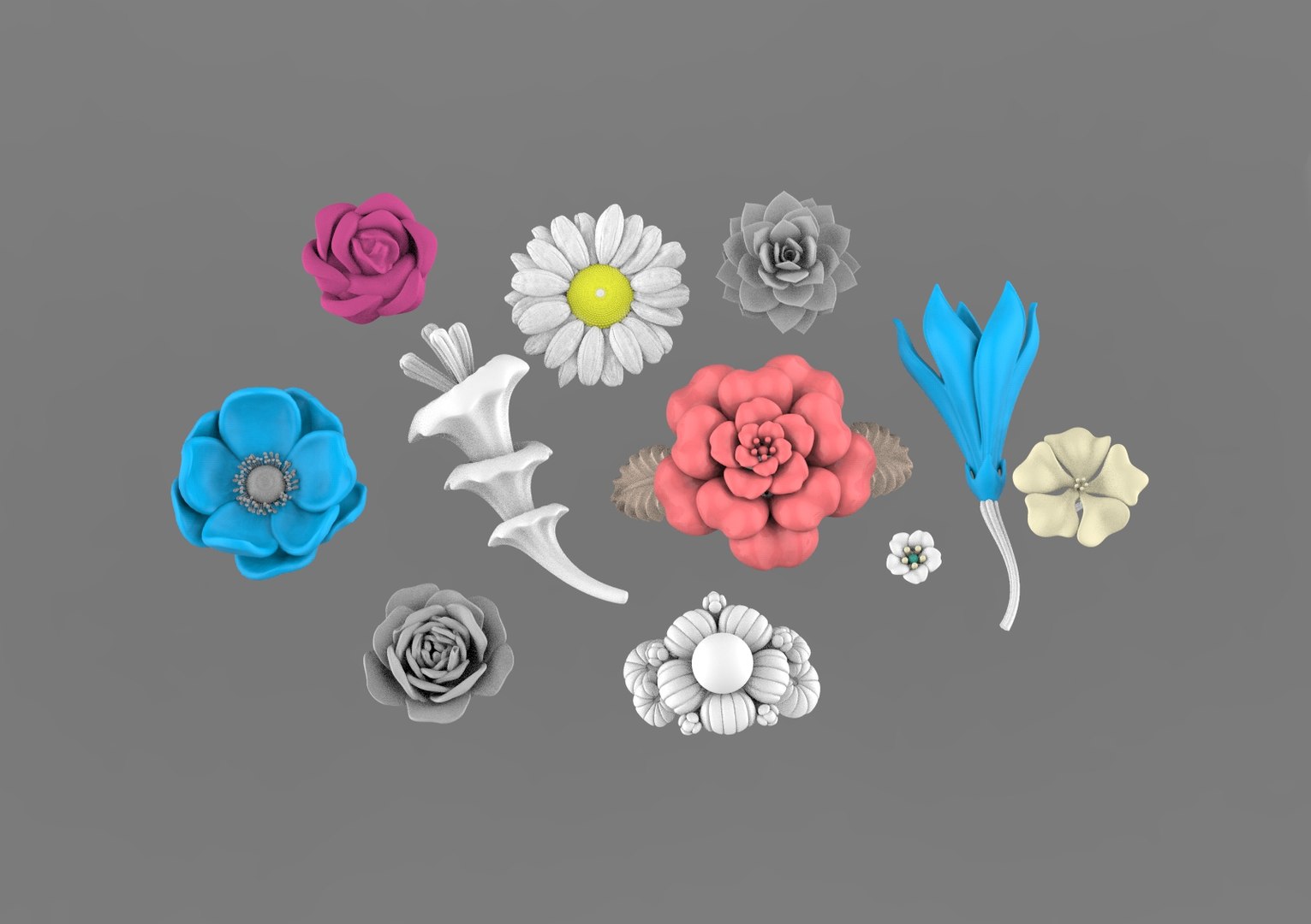 Flower 3D Model - TurboSquid 1542759