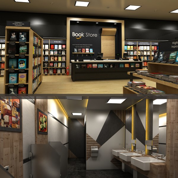 Book store model - TurboSquid 1348321