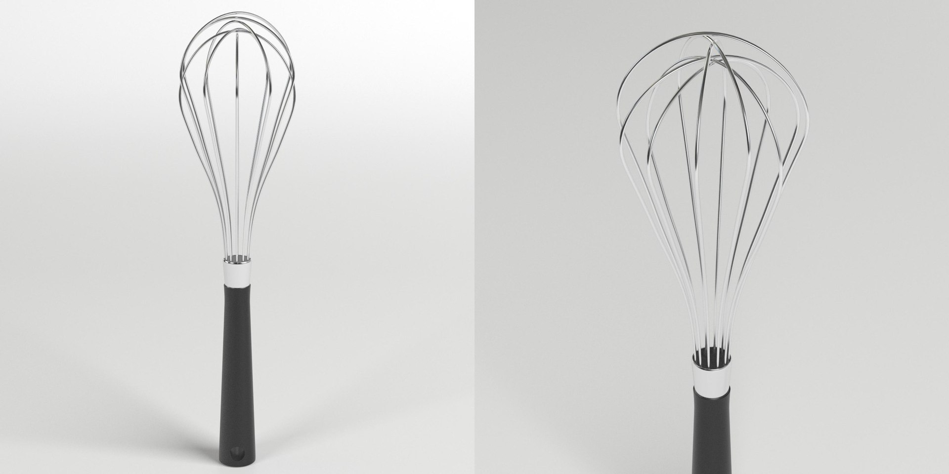 Kitchen whisk black handle model - TurboSquid 1391790