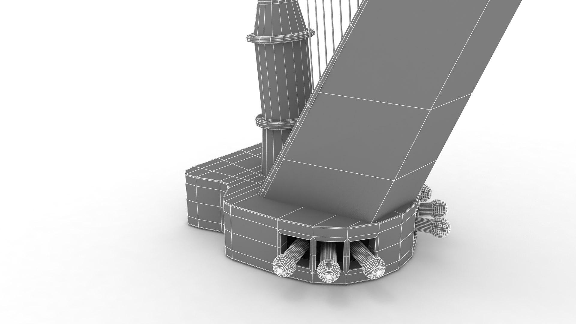 Harp Music Instrument 3D Model - TurboSquid 1680730