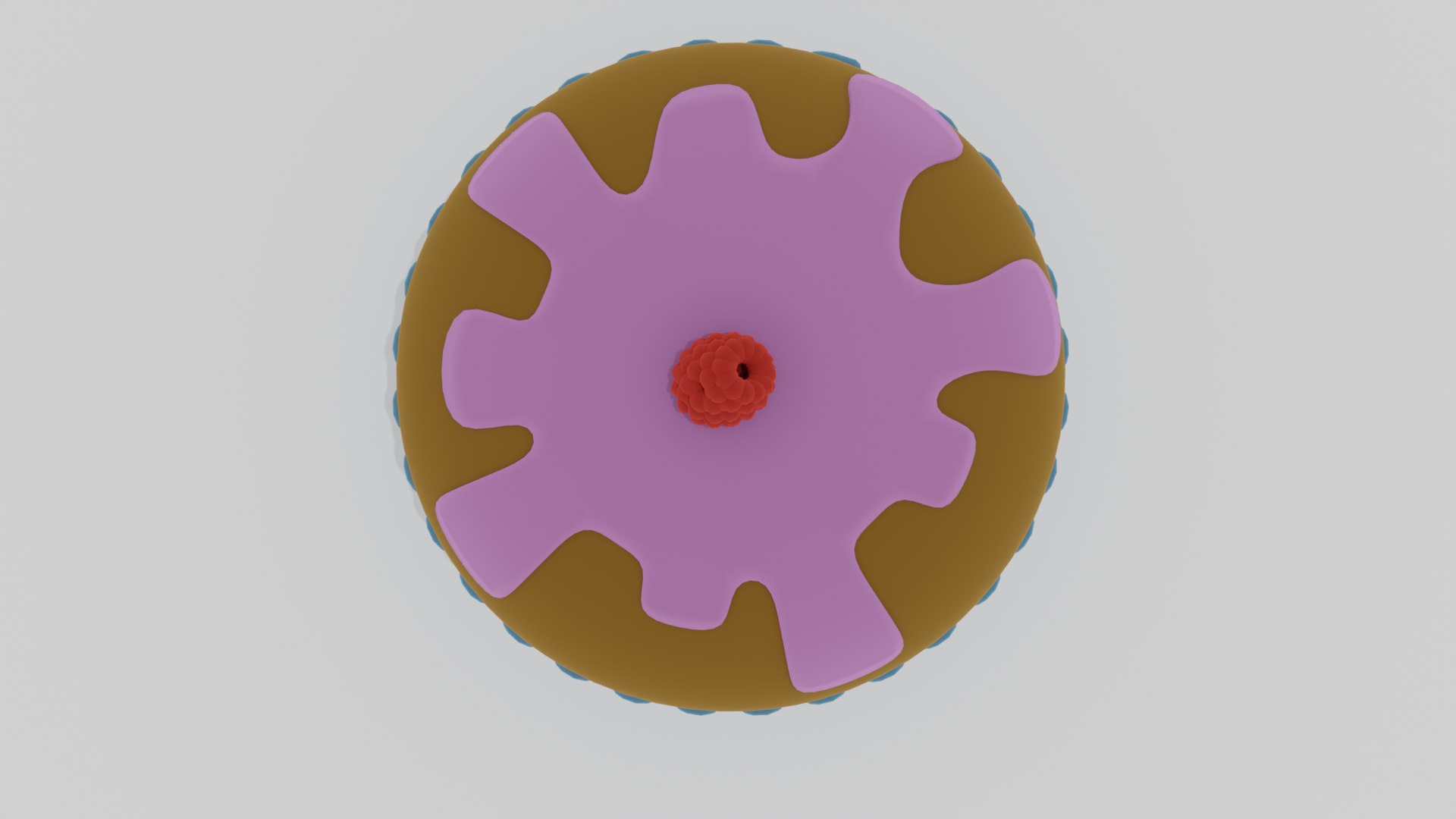 3D Model Raspberry Cupcake - TurboSquid 2174982