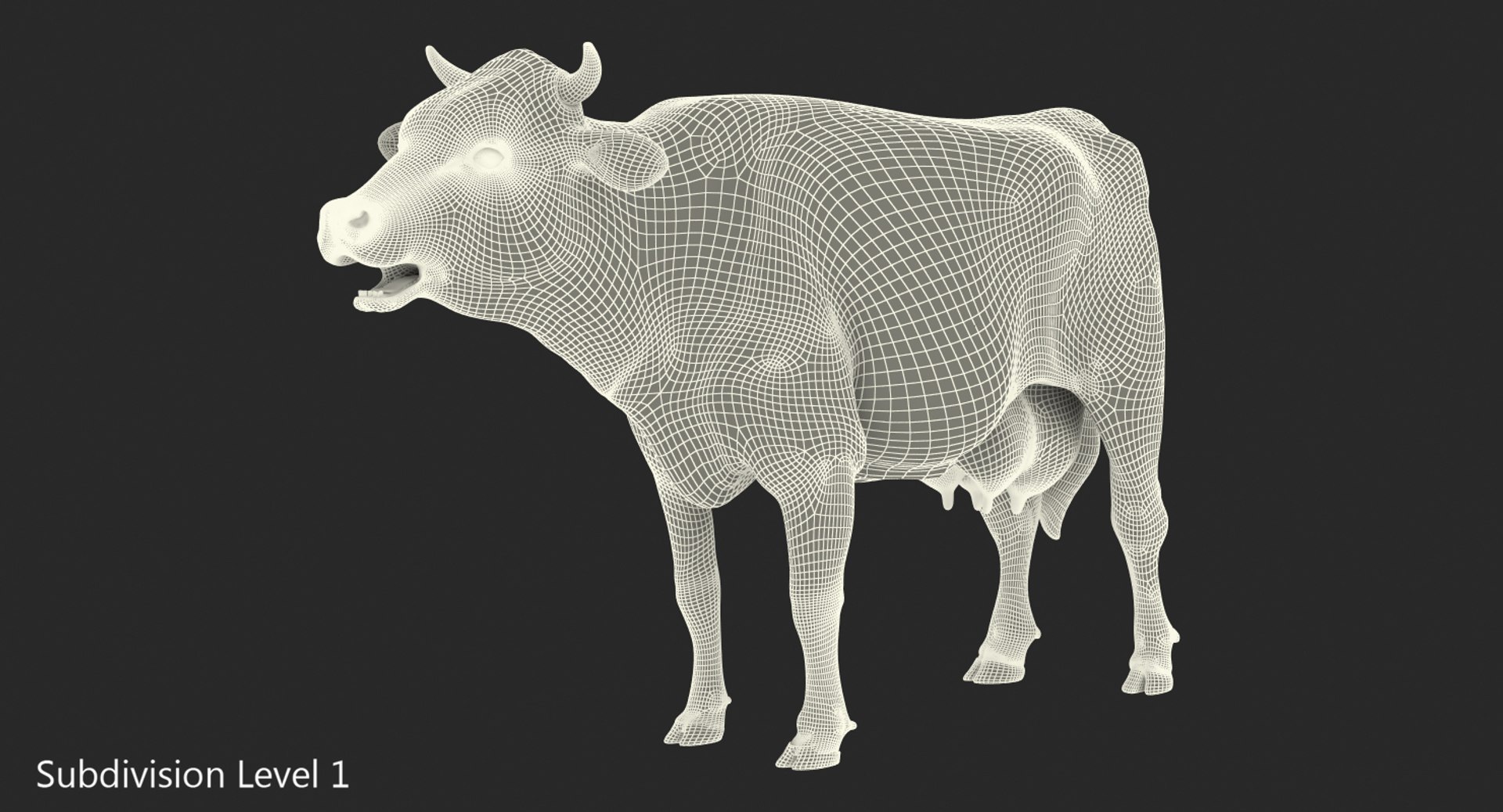Cow Mooing Farm Animal 3D Model - TurboSquid 1417819