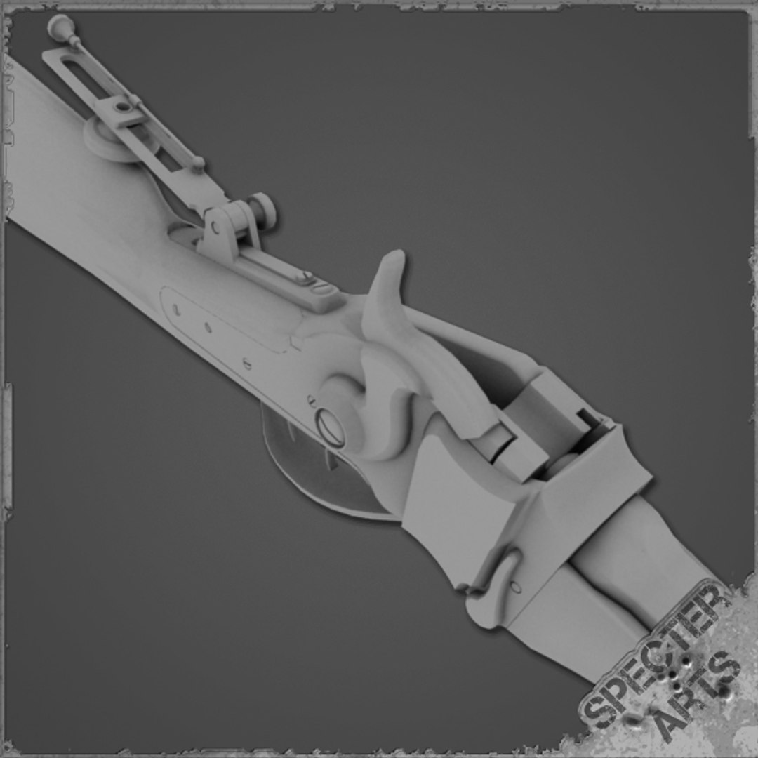 Sharps 1874 Rifle 3d Model