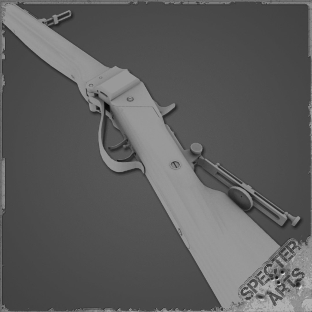Sharps 1874 Rifle 3d Model