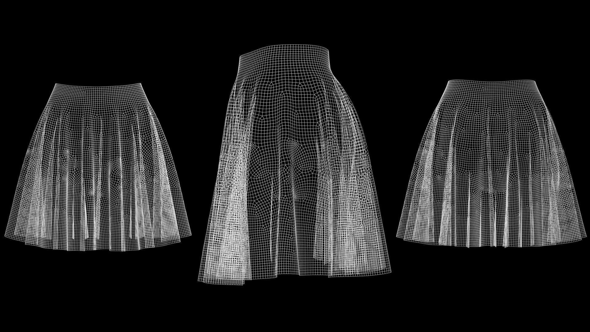 CIRCLE SKIRTS PACK Metahuman Zprj Obj Fbx Highpoly 3D Model ...