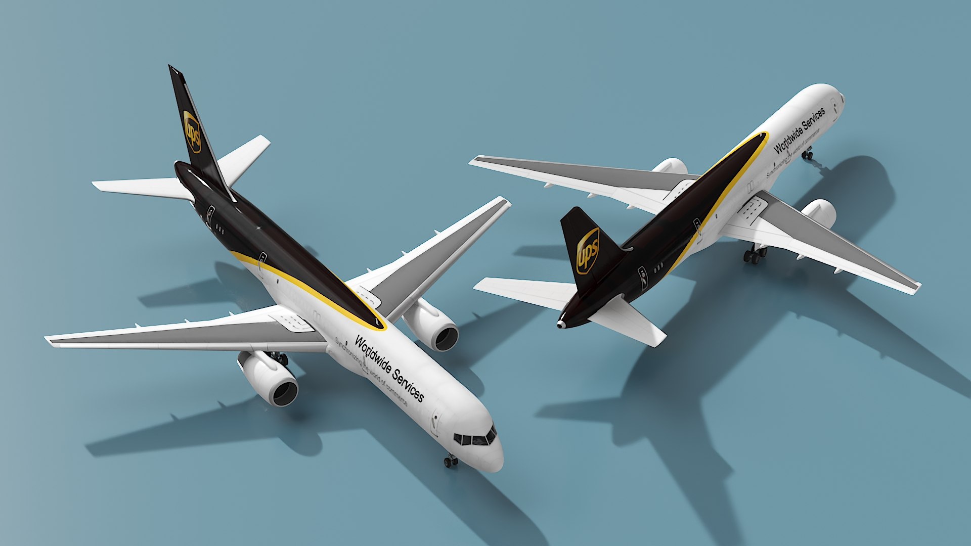 UPS Boeing 767 Cargo Plane 3D Model - TurboSquid 2348914