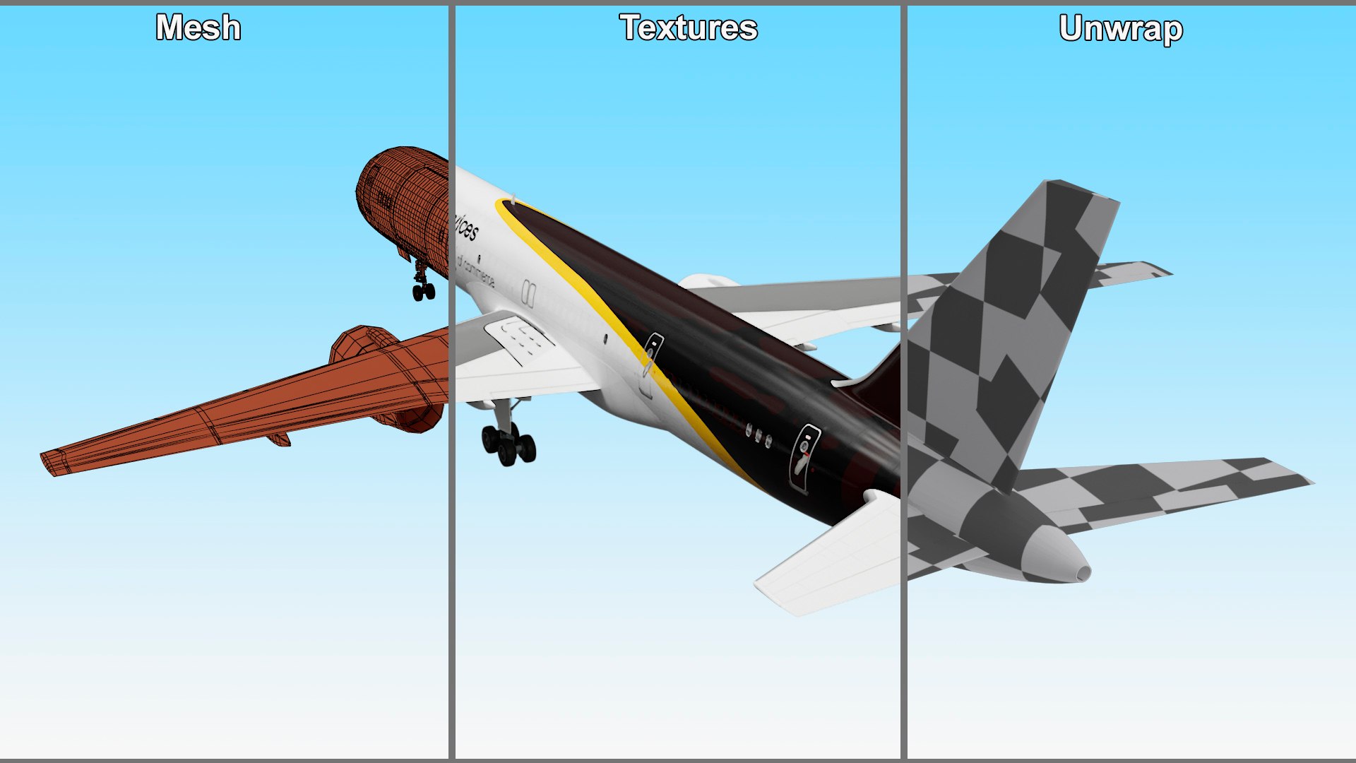 UPS Boeing 767 Cargo Plane 3D Model - TurboSquid 2348914