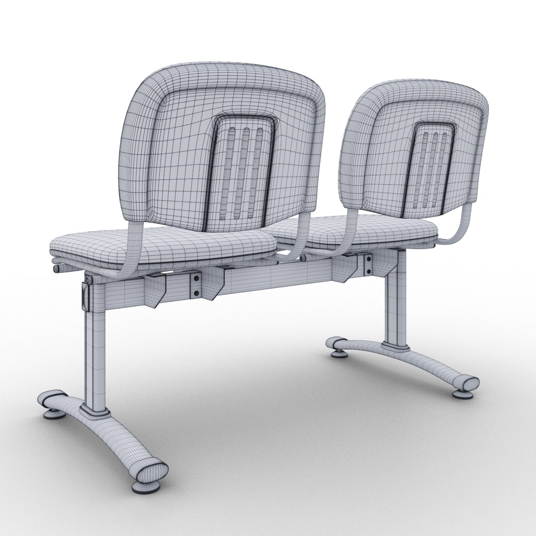3D Waiting Chair Model - TurboSquid 1817153