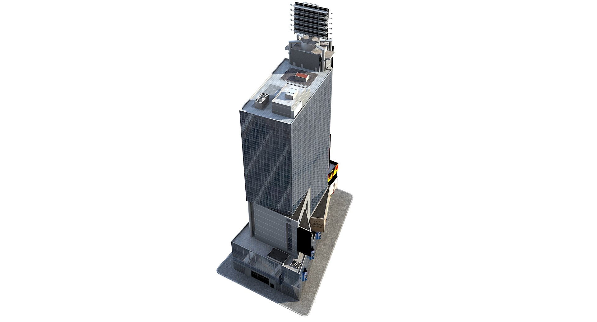 Ramada Renaissance Times Square Low Poly 3D Model - TurboSquid 2136690