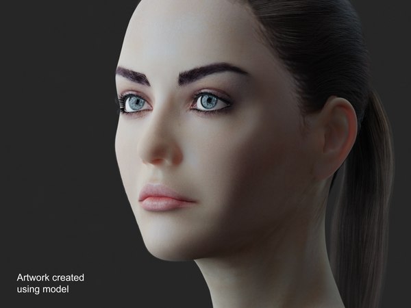 Female Head Blender Models for Download | TurboSquid