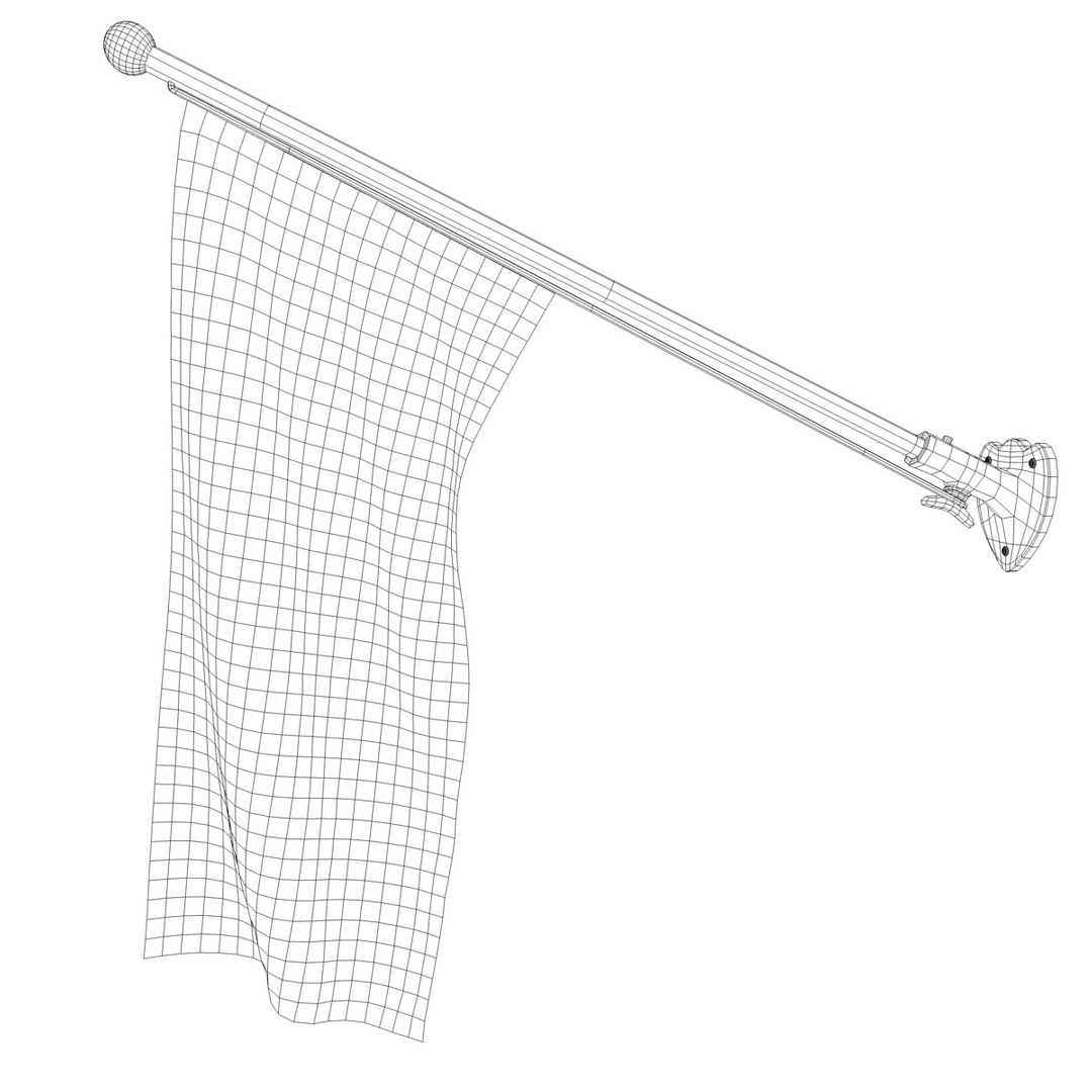 3d Model Wall Union Jack Flag