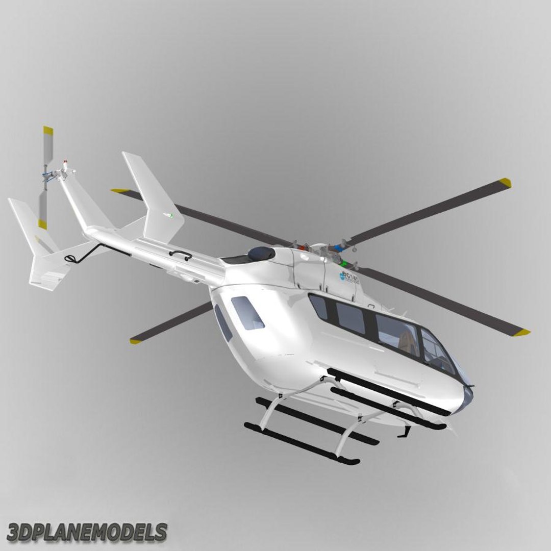 3d Eurocopter Ec 145 Ec-145 Model