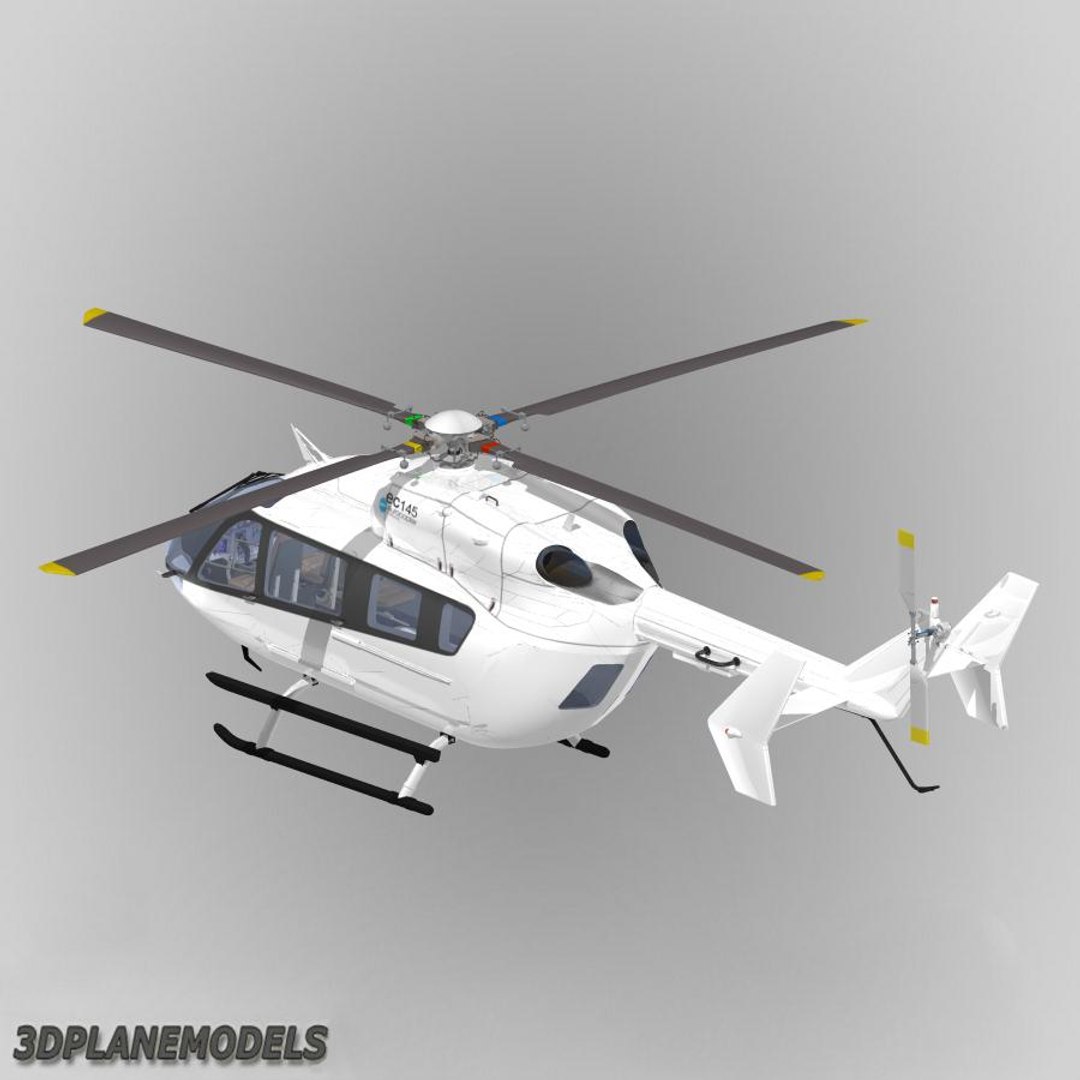 3d Eurocopter Ec 145 Ec-145 Model