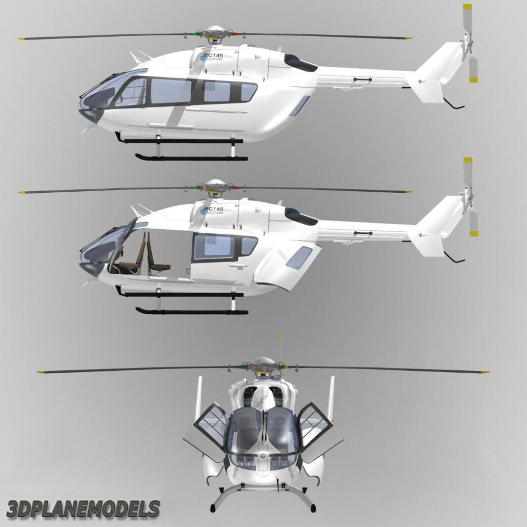 3d Eurocopter Ec 145 Ec-145 Model