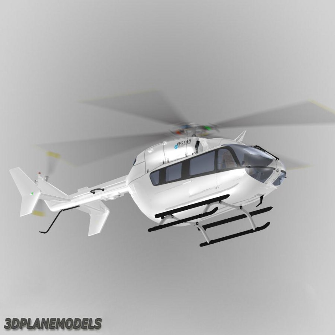 3d Eurocopter Ec 145 Ec-145 Model