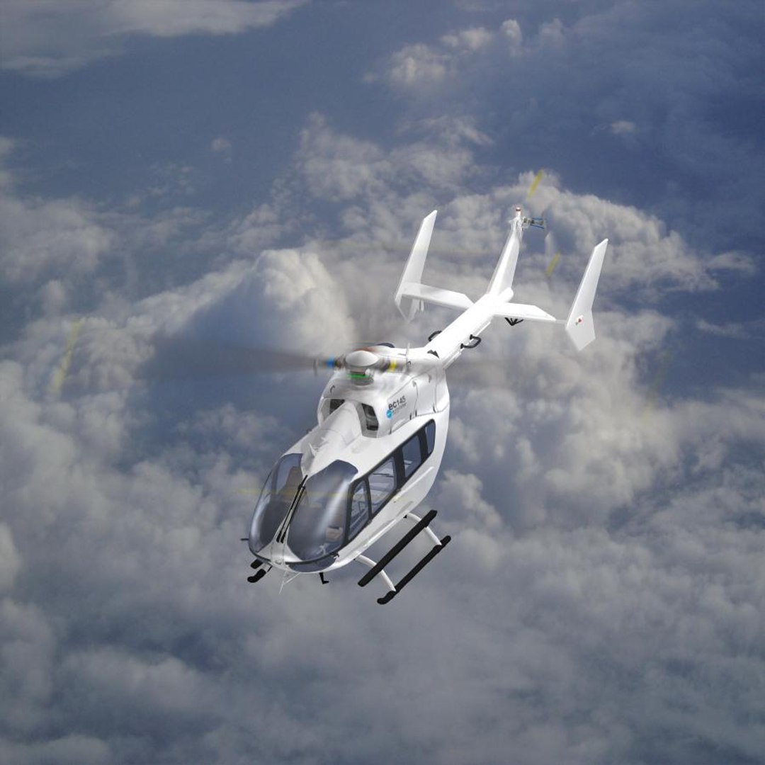 3d Eurocopter Ec 145 Ec-145 Model